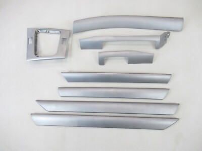 BMW E46 3 Series Silver Interior Trim Kit Center Console Panel Moldings ...