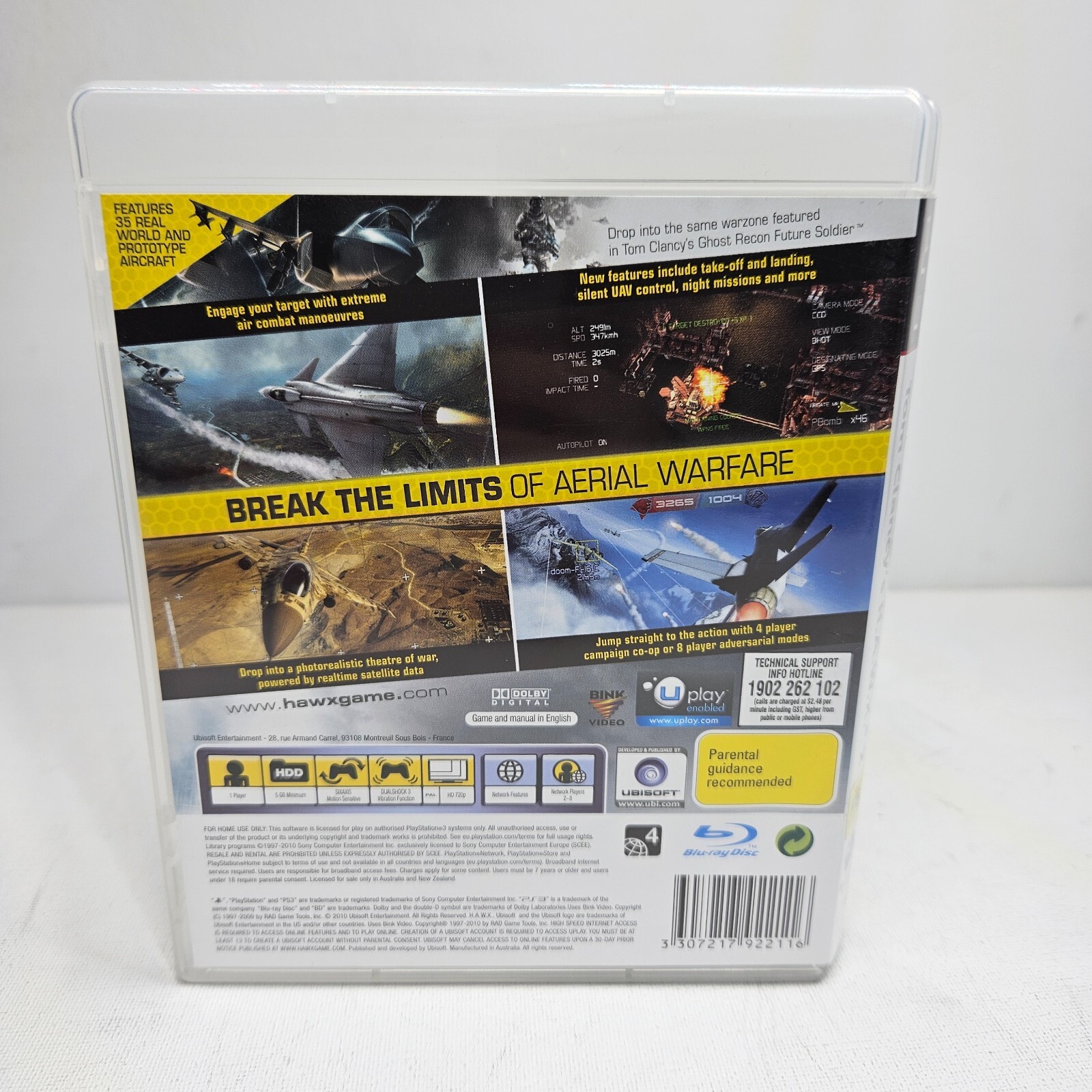 Tom Clancy's H.A.W.X.2 Sony PS3 Playstation 3 Battle Game HAWX Complete ...