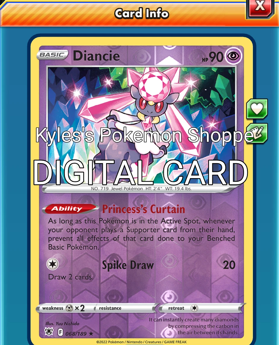 Diancie Card