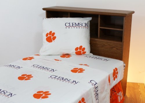 Clemson Tigers Printed Solid Sheet Set Queen 842141002747| eBay