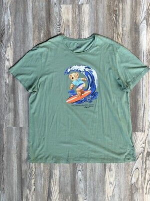 Polo Ralph Lauren Polo Bear T-Shirt Surfing Shirt GREEN XXL | eBay