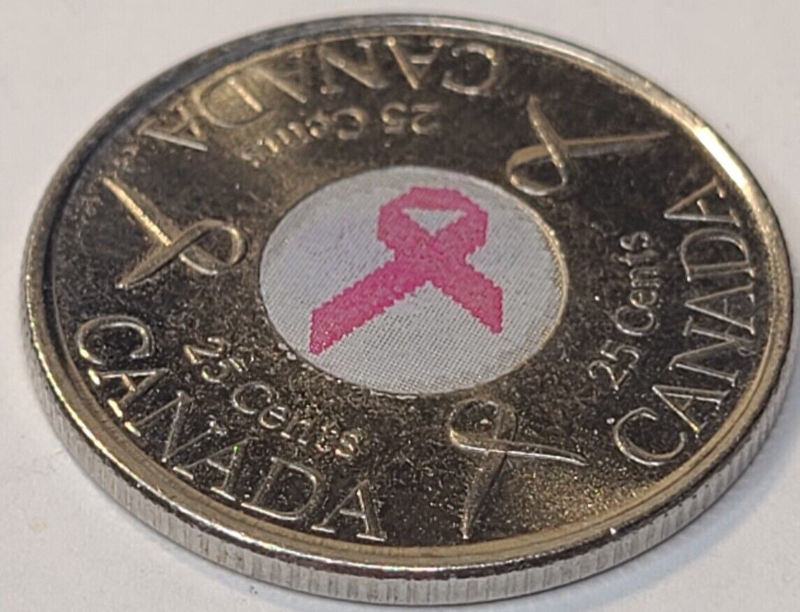 2006 CANADA Breast Cancer Cure Awareness Royal Canadian Mint 25 Cent ...