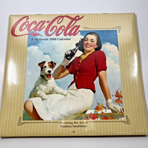 2008 Coca Cola 16 Month Calendar Featuring Art by Haddon Sundblom ...