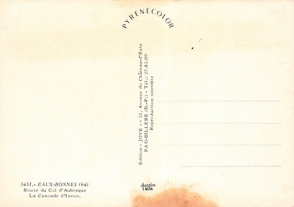 64 EAUX BONNES ROUTE DU COL D AUBISQUE | eBay