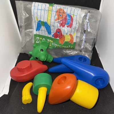 1966 Vintage Tupperware Toy ZOO-IT-YOURSELF Animal Set with original ...