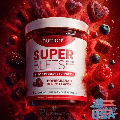 Humann Super Beets Heart Chews Pomegranate Berry Flavor Dietary ...
