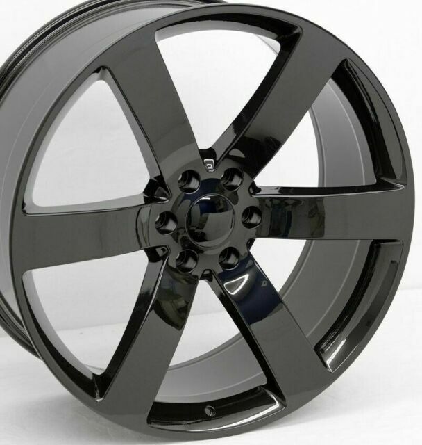 24 TBSS Rims Gloss Black Wheels Fit Chevy Tahoe Silverado GMC Sierra ...