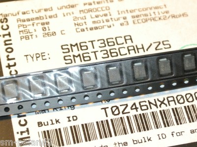 SM6T36CA STMicroelectronics SMD TVS Transil 600W 36V Bi Directional ...