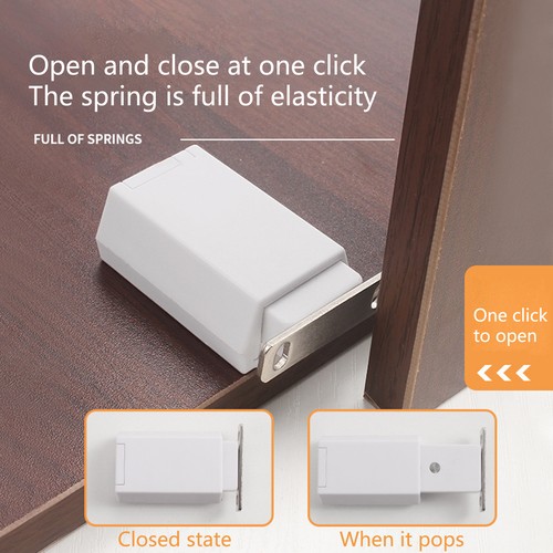 1 Set Magnetic Push Latch Anti-rust Open Drawer Door Push Touch Latch ...