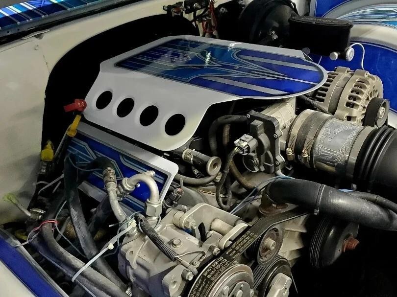 TBSS CUSTOM LS ENGINE COVER GEN 4, 5.3 , 6.0, truck intake TRAIL BLAZER ...