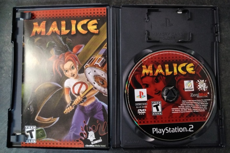 Malice (Sony PlayStation 2, PS2 2004) 20626714433| eBay