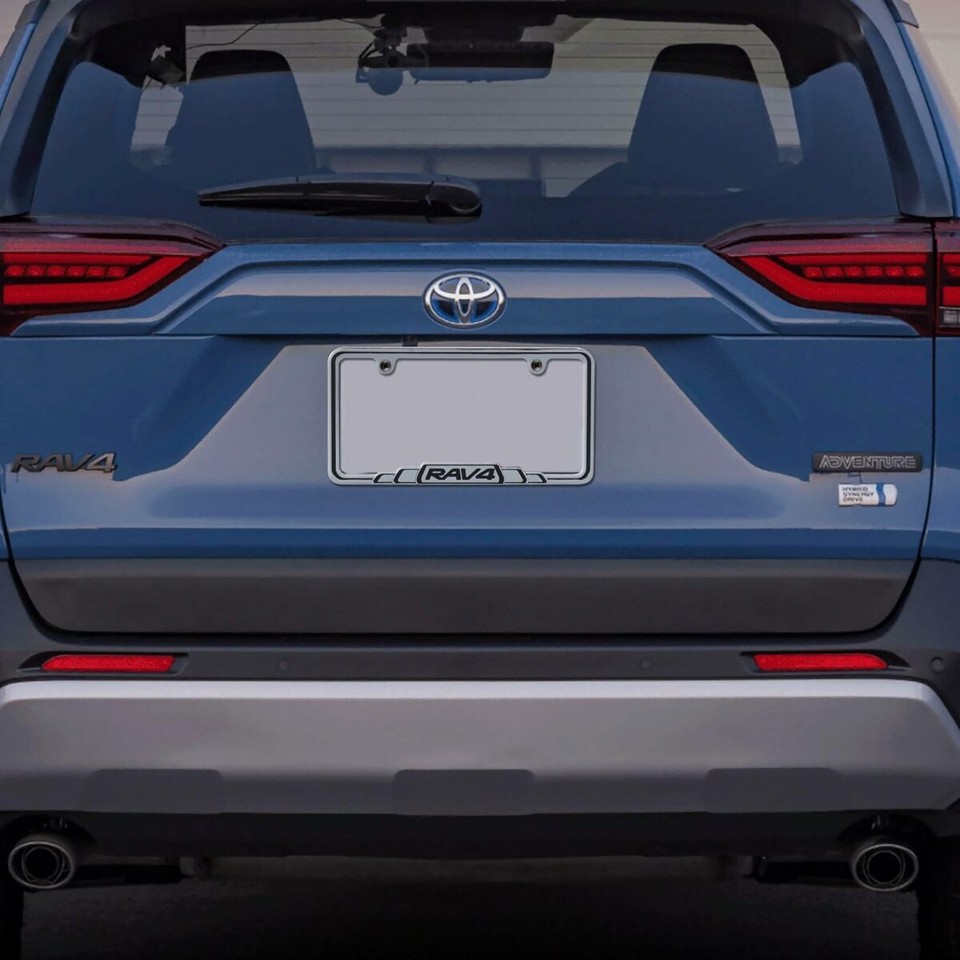 Chroma Graphics 042591 For Toyota RAV4 Chrome Metal License Plate Frame ...