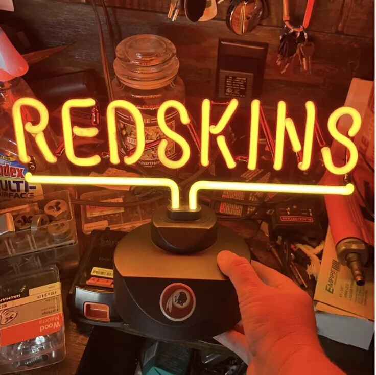 NFL Official Redskins Neon Lamp Rare | eBay