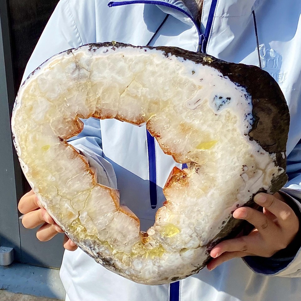 14.45LB Natural Yellow Crystal Cave - Vibrant Yellow Crystal Crystal ...