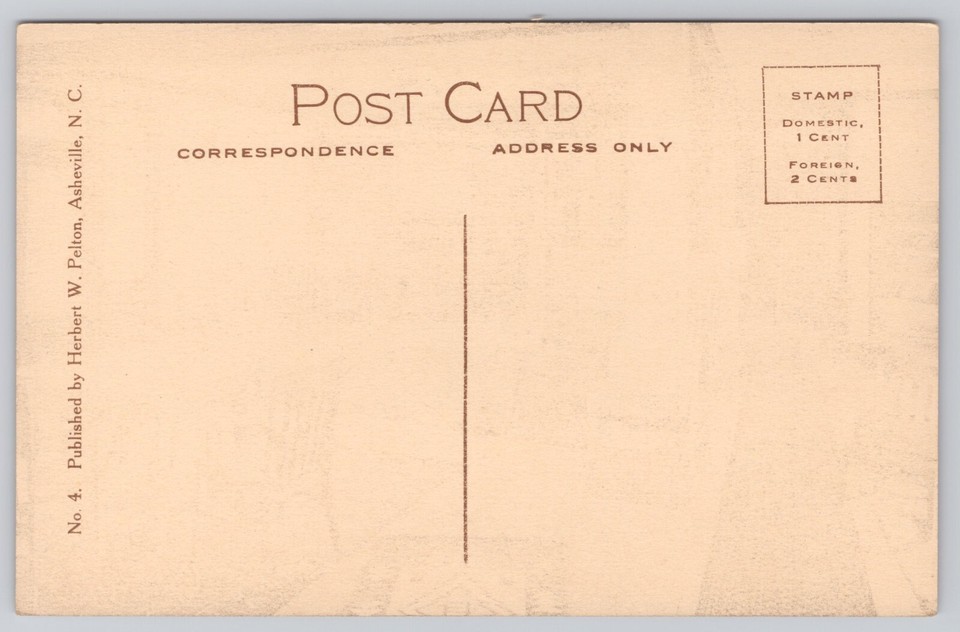 Tryon North Carolina, Oak Hall Lobby & Office SCARCE, Vintage Postcard ...