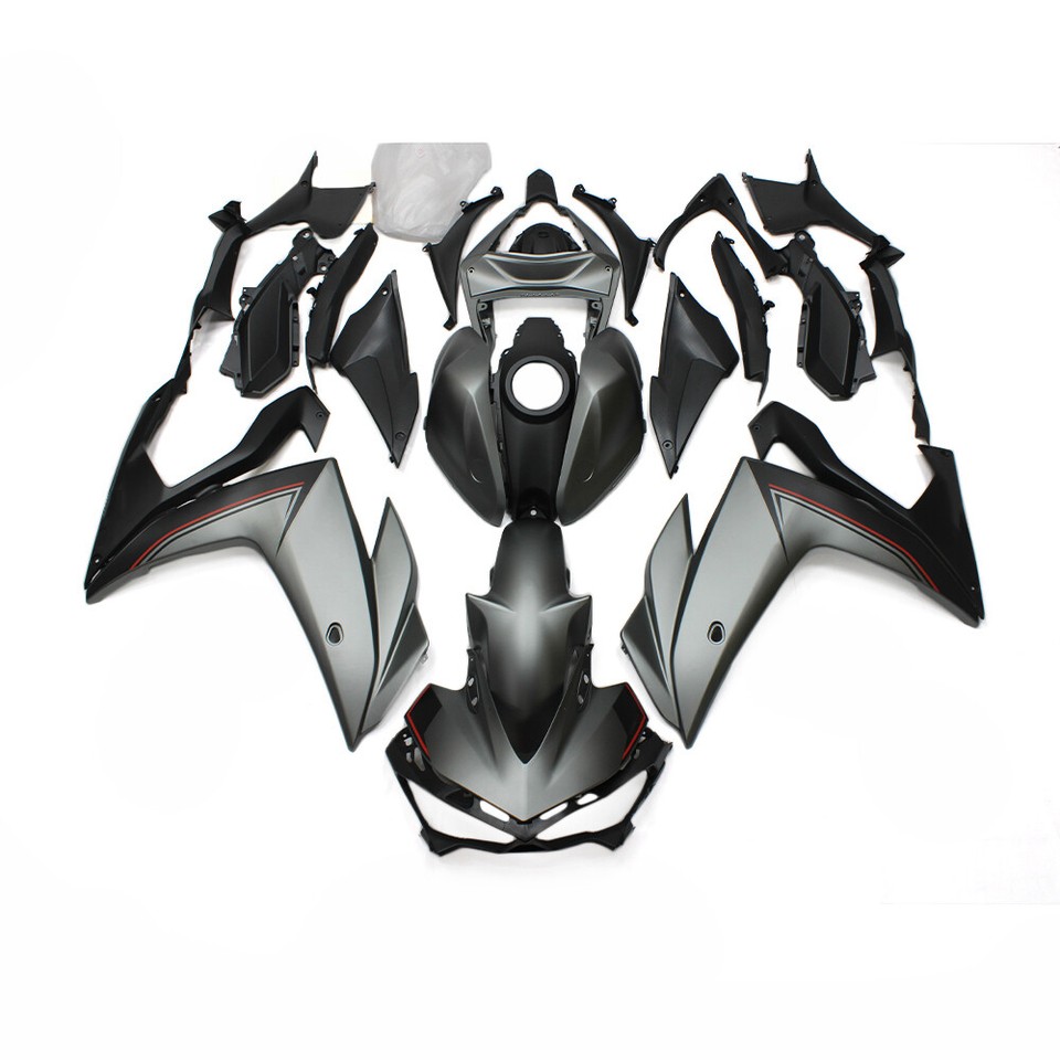 Injection Gray Fairing Kit for 2015-2018 Yamaha YZF R3 R25 ABS Plastic ...