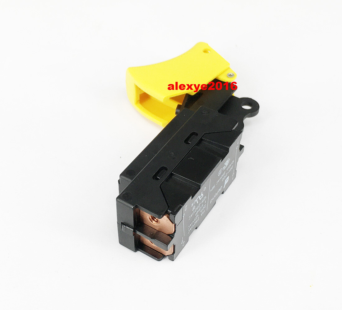 Defond DGV-2122 Yellow Button Trigger Switch 125-250VAC 4 Wire's Holes ...