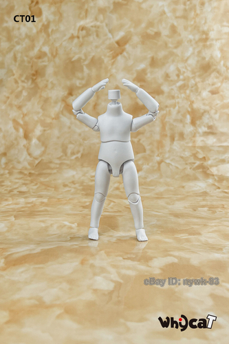 1:6 Child Body Action Figure 7inch Baby Flexible Soldier Body Model Toy ...