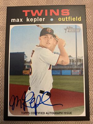 2020 Topps Heritage High Number MAX KEPLER Real Autograph Auto TWINS | eBay