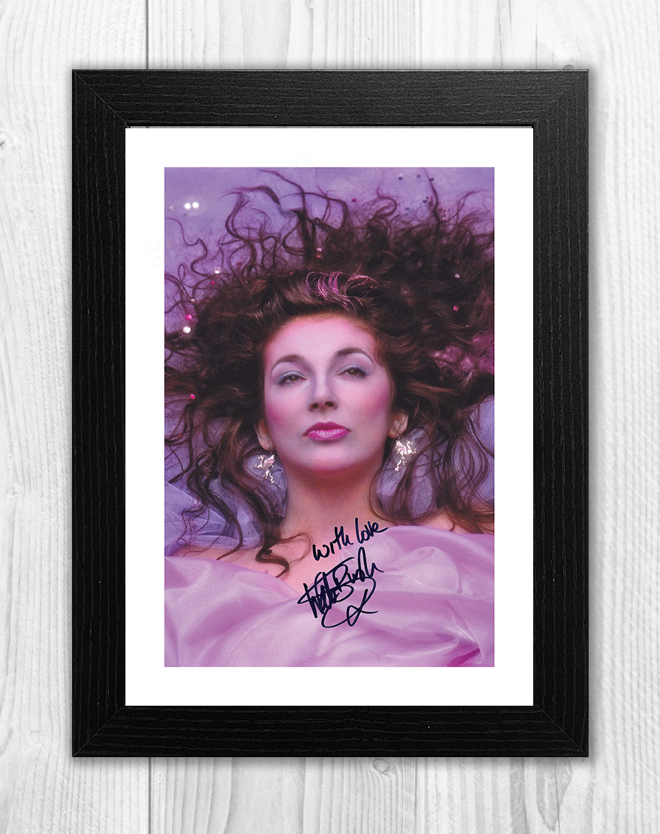 Kate Bush 1 A4 reproduction signed photograph poster choice of frame ...