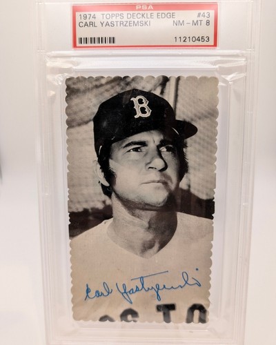 1974 TOPPS DECKLE EDGE * CARL YASTRZEMSKI #43 * PSA 8 ! * POP 16 ! | eBay