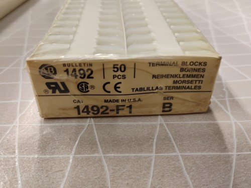 NEW LOT OF 50 GENUINE ALLEN-BRADLEY 1492-F1 SER B TERMINAL BLOCKS | eBay