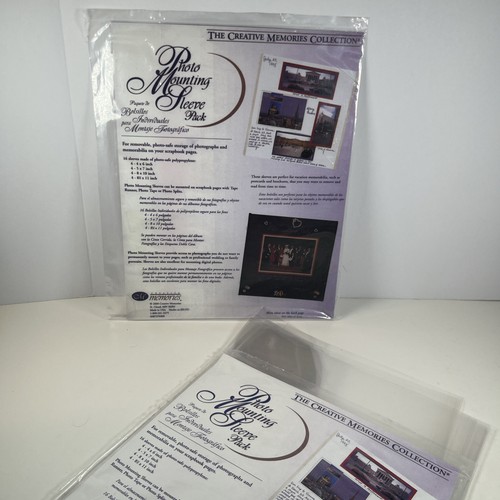 Creative Memory Photo Mounting Sleeves 1 New Unopened Pkg 16 PCs 1 Open ...