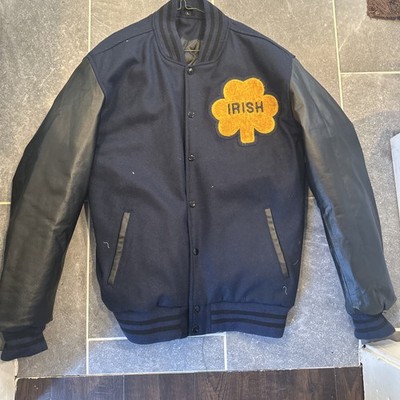 Notre Dame Rudy Style Jacket- Solid On Back; High quality | eBay