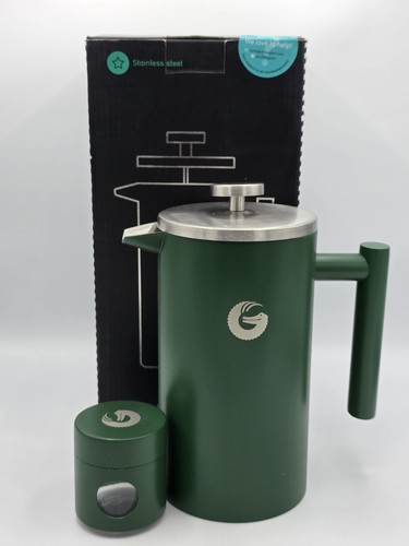 Coffee Gator French Press Green Coffee Maker 34oz. Double Insulated ...