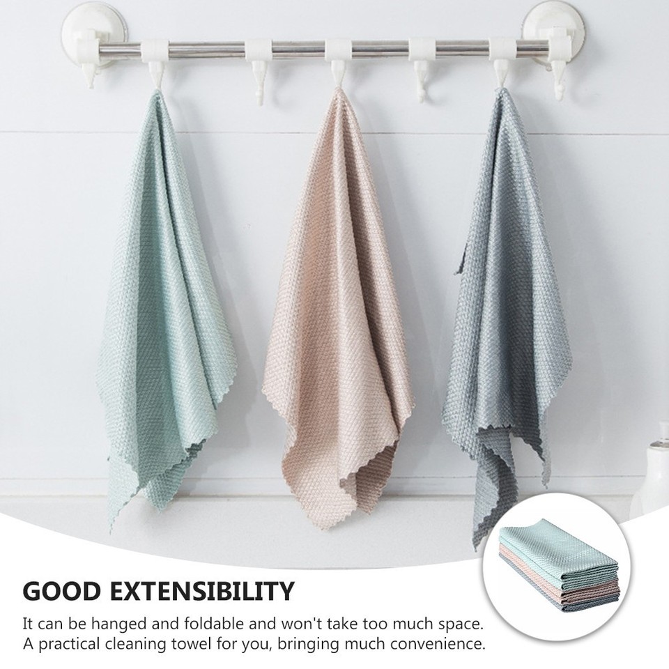 5PCS Kitchen Household Cleaning Cloth Practical Cleaning Cloth | eBay ...
