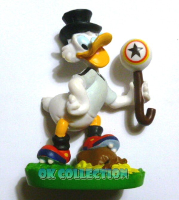 **Disney Plastic Figure UNCLE SCROOGE FOOTBALL (h. 3") WORLD SOCCER ...