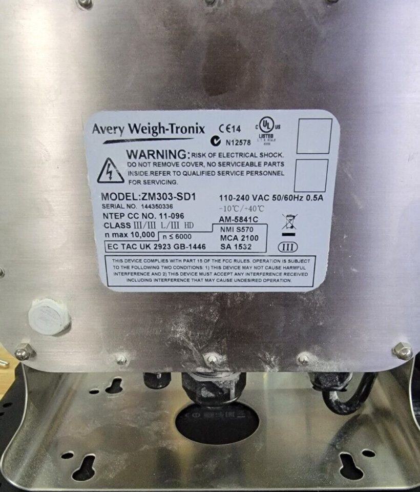 Avery Weigh-Tronix ZM303-SD1 Digital Weight Scale Indicator | eBay