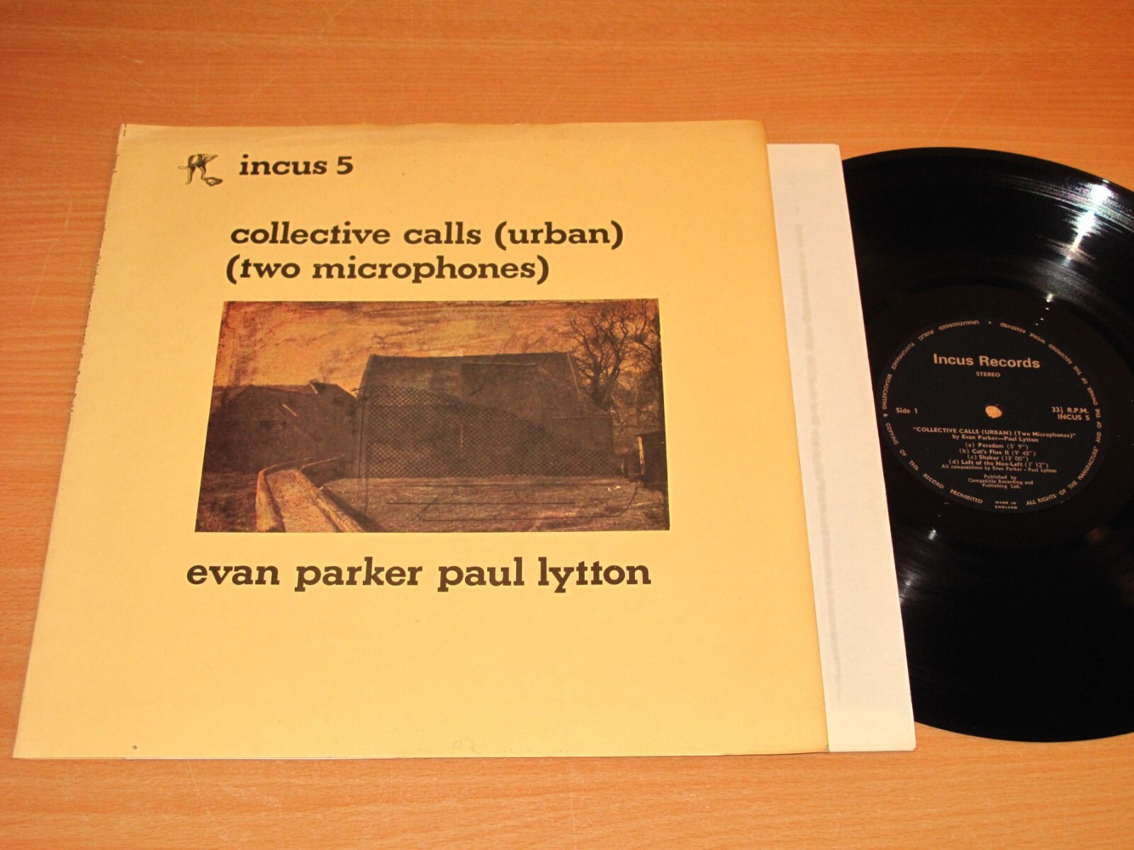 Evan Parker & Paul Lytton LP - Collective Calls / 1972 UK Press in Mint ...