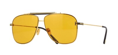 Tom Ford JADEN FT 1017 Gold/Yellow Brown (30E) Sunglasses | eBay