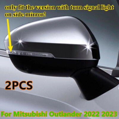 2022-2023 Mitsubishi Outlander Side Rearview Mirror Covers Caps Chrome ...