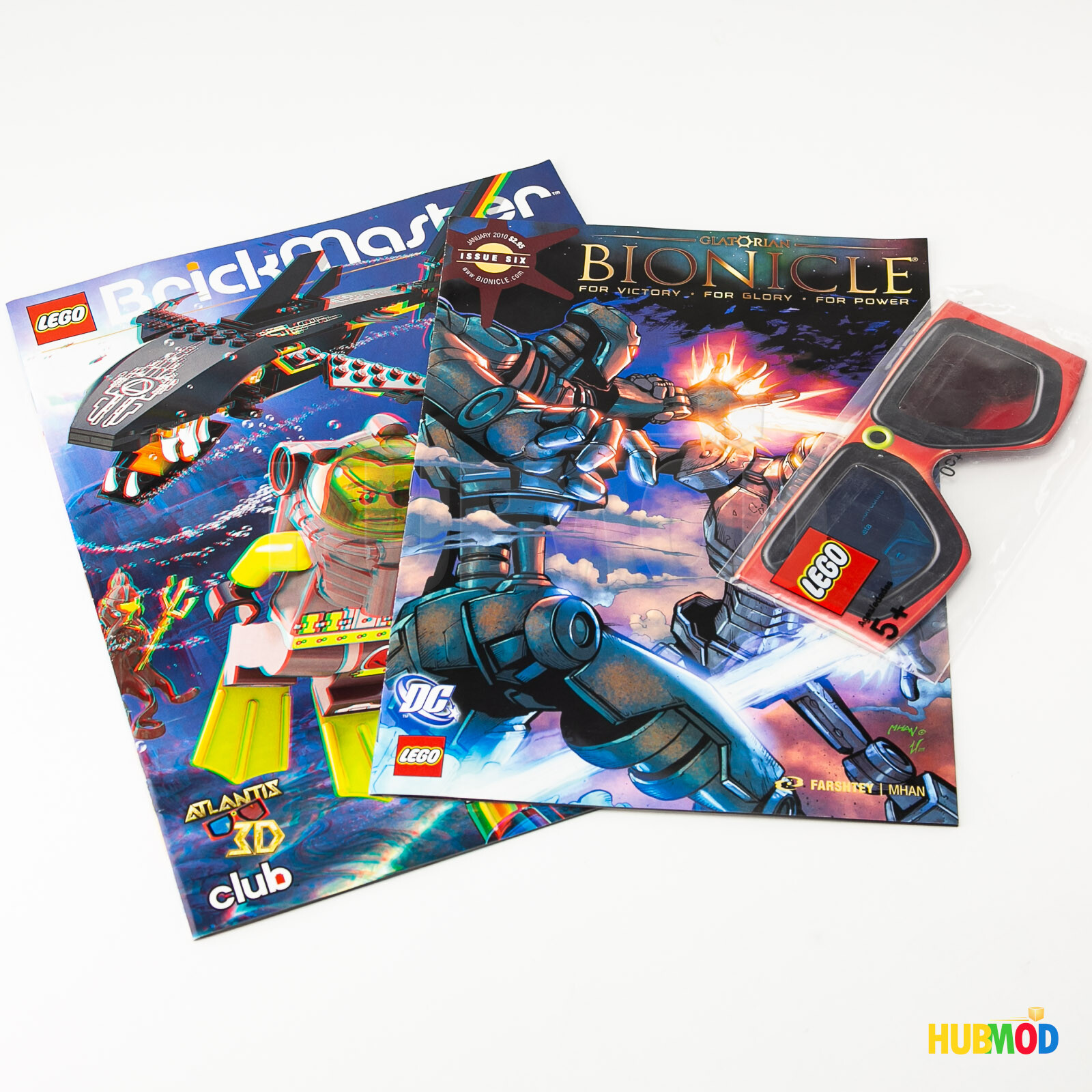 LEGO Brickmaster Atlantis Bionicle Issue Six Magazine Jan-Feb 2010 w ...