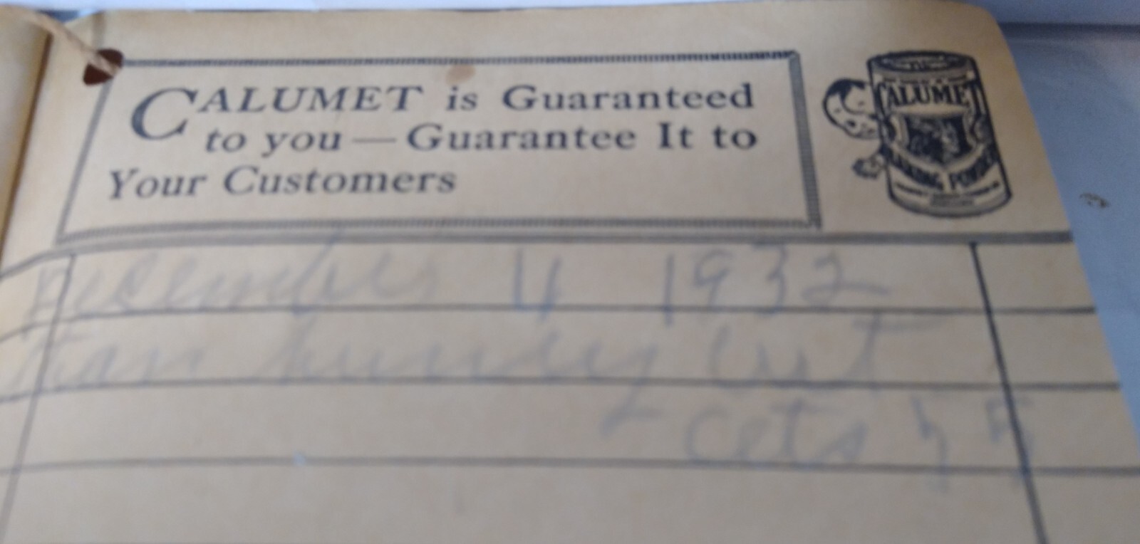 Vintage Indian Calumet Baking Powder Dealer Order Book / Rare | eBay