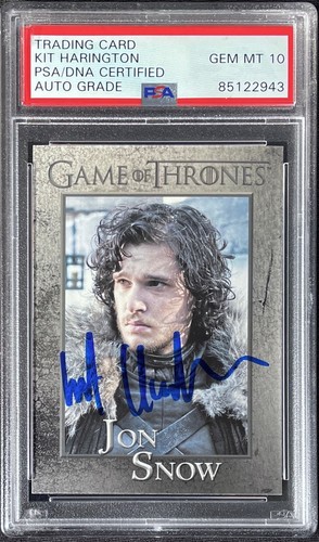 2012 Game of Thrones Season 1 Kit Harington - Autograph Jon Snow Auto ...