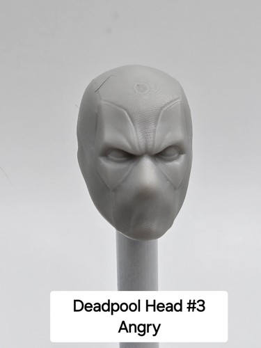 3d Printed X-MEN DEADPOOL HEAD #3 1:12 GI Joe Classified/Marvel Legends ...
