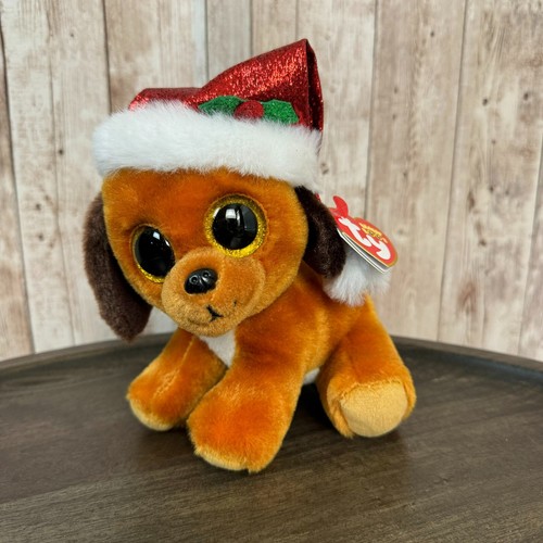 TY Beanie Boos Howlidays The Dog Plush Stuffed Animal Santa Hat ...