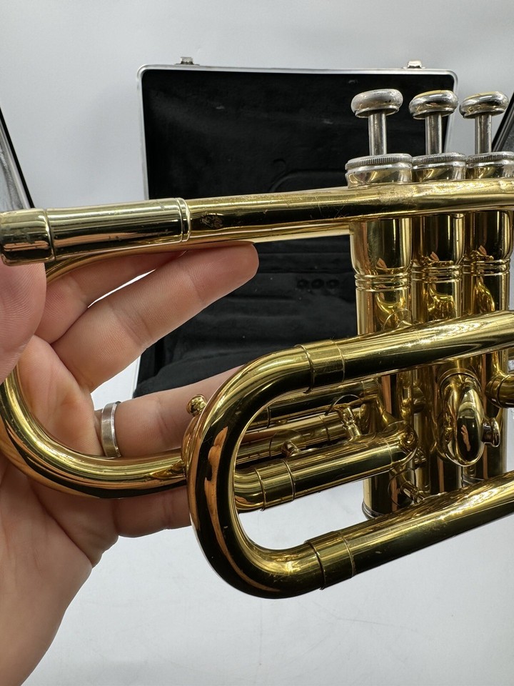 King Tempo 602 Coronet Music Instrument With Case & Mouth Piece | eBay