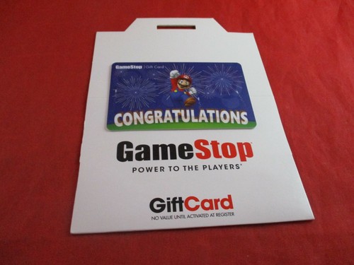 GameStop Mario Nintendo "Congratulations" Gift Card (no money left) | eBay