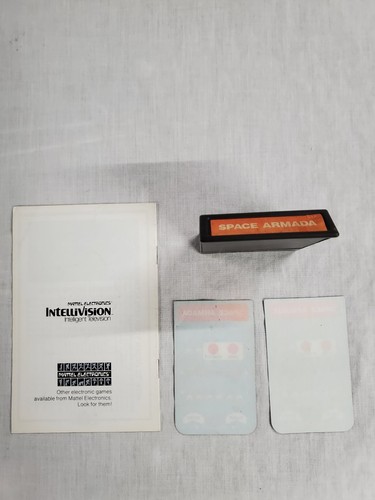 Intellivision Space Armada Cartridge Game Manual Controller Overlays (b ...