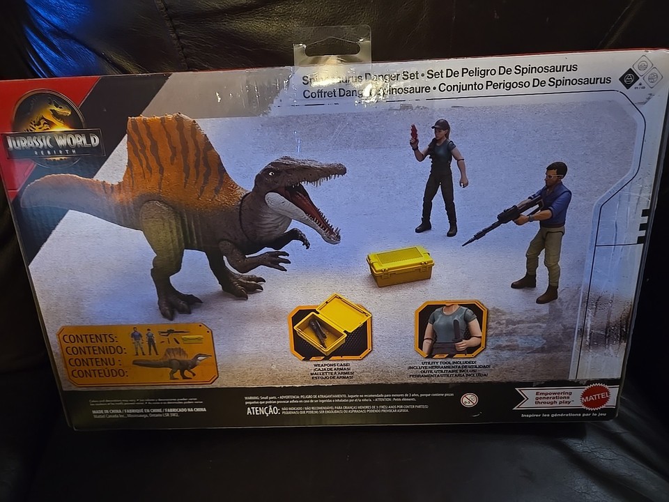 Jurassic World Rebirth Spinosaurus Danger Set, Mattel Exclusive, New | eBay