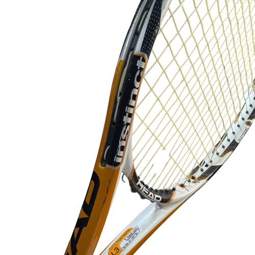 Head Instinct Microgel MP MidPlus 100 Inch Black/Gold Tennis Racquet 4 ...