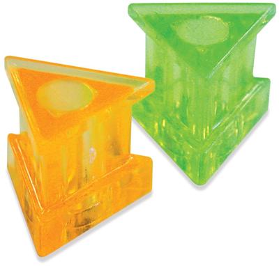 07510 MAGNETIC PUSH PINS - ORANGE & GREEN TRIANGLES | eBay UK