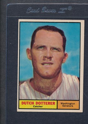 1961 Topps #332 Dutch Dotterer Senators EX *1683 | eBay