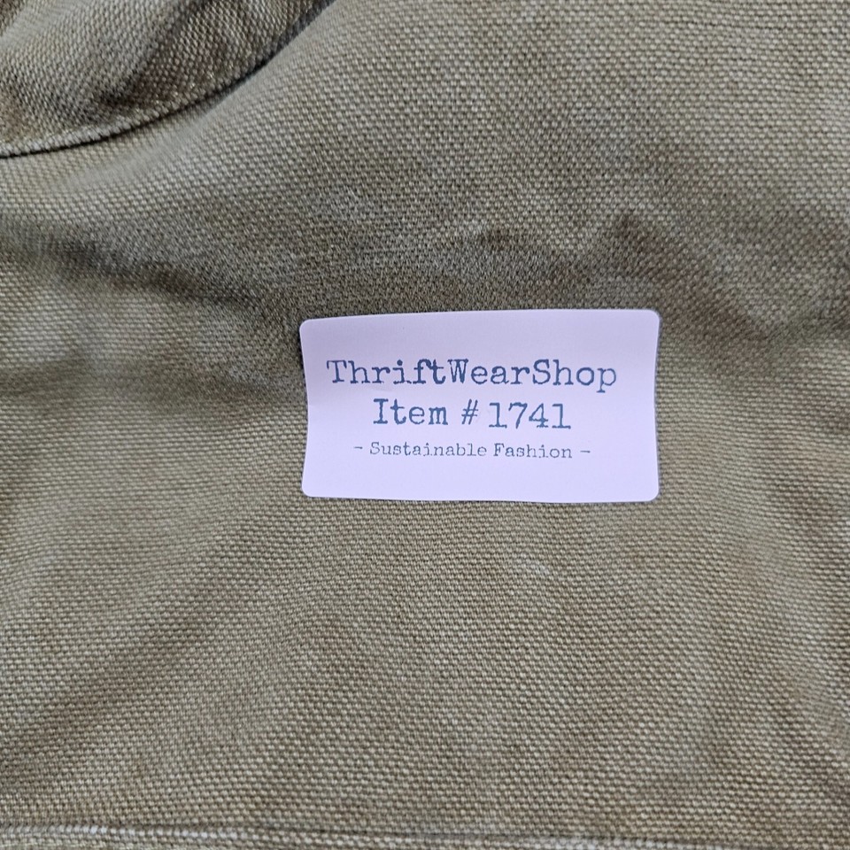 Ridgecut Vest Mens Medium Tan Duck Canvas Utility Workwear Chore Lined ...