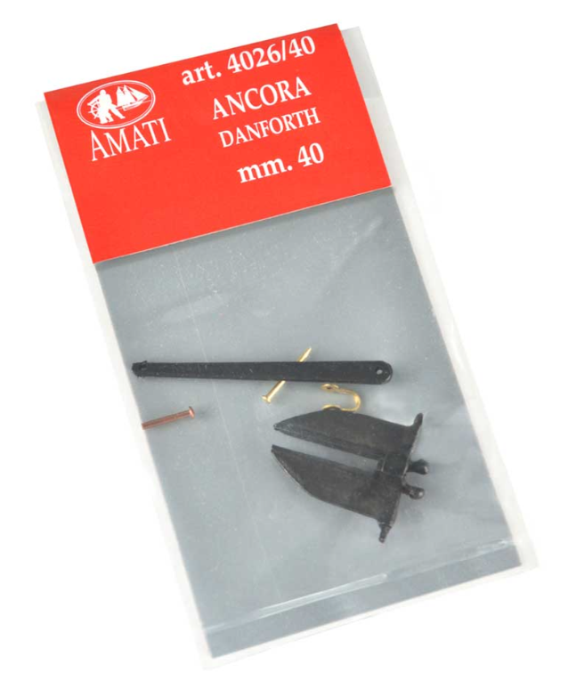 Amati Danforth Anchor 40mm Model Ship Making Scale Model Accessories ...