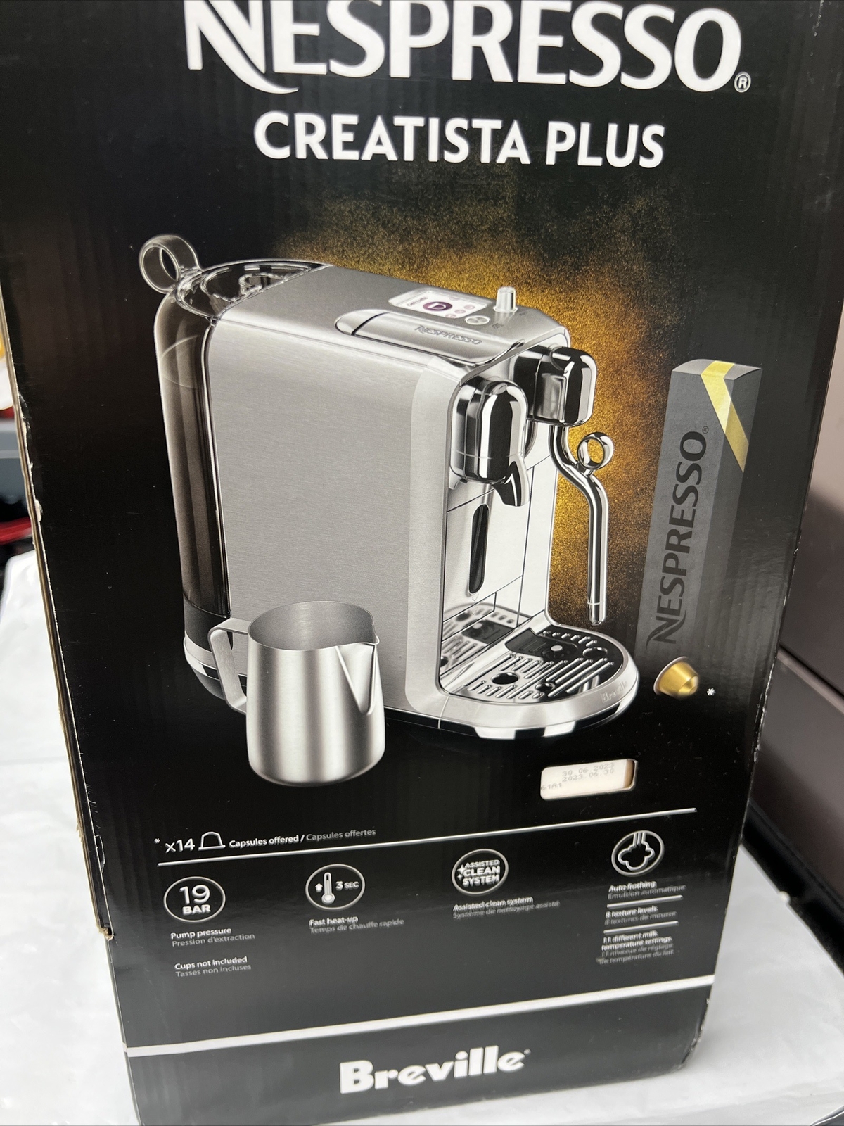 Breville+Nespresso+BNE800BSS+Creatista+Plus+Espresso+Machine+-+Silver ...